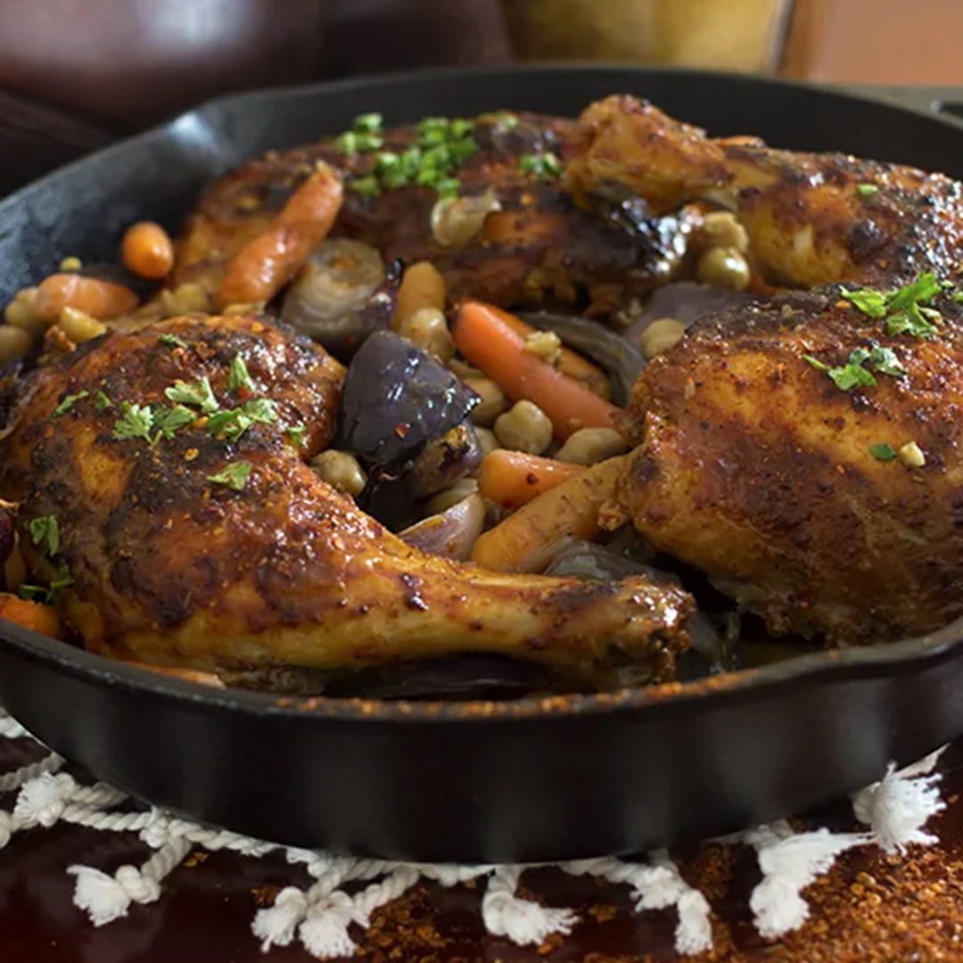 Harissa Roasted Chicken & Chickpeas – The Spice & Tea Exchange
